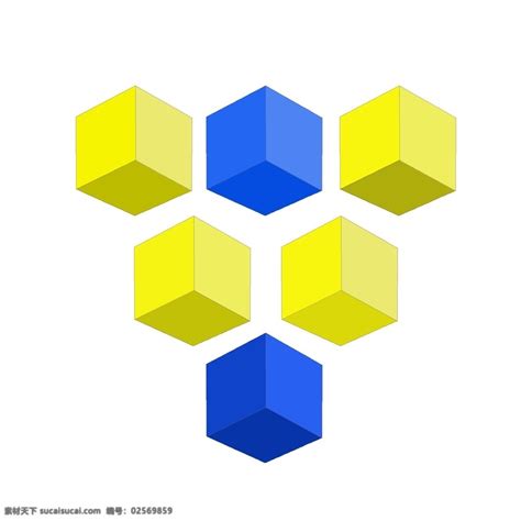 手绘正方体立体几何素材图片下载 素材编号02569859 素材天下图库