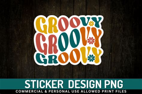 Groovy Sticker Graphic By Regulrcrative · Creative Fabrica