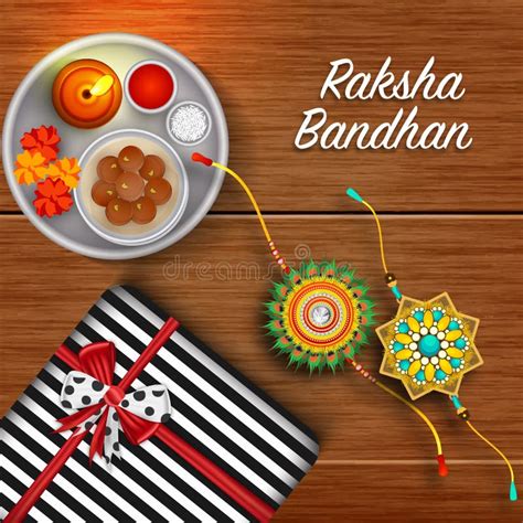 Rakhi Indischer Bruder Und Schwesterfestival Raksha Bandhan Konzept