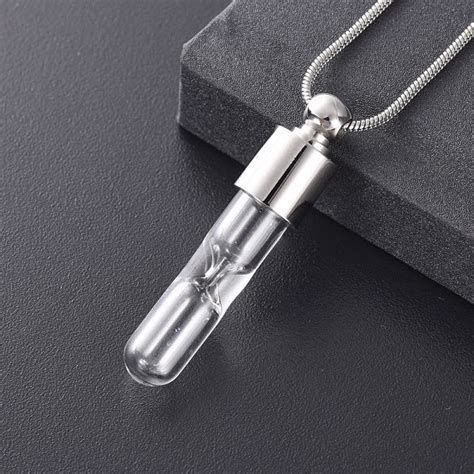 Hourglass Cremation Necklace Silver Black Or Gold Justhourglasses