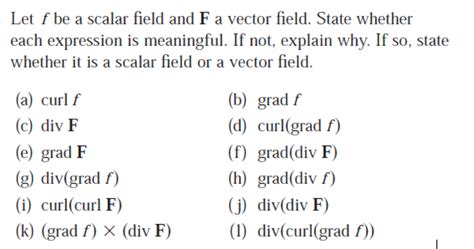 Solved Let F Be A Scalar Field And F A Vector Field State Chegg Com