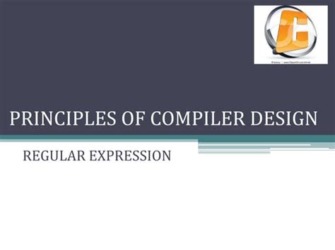 Regular Expression Compiler Pptx