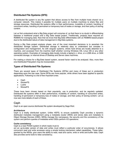 Distributed File Systems Pdf