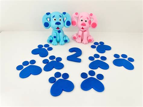 Blues Clues Inspired Fondant Cake Topper Blues Clues Cake Topper