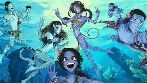 Avatar Twow Fanart Kiri Tuk Loak Neteyam Sully Tsireya Aonung And Rotxo Avatar