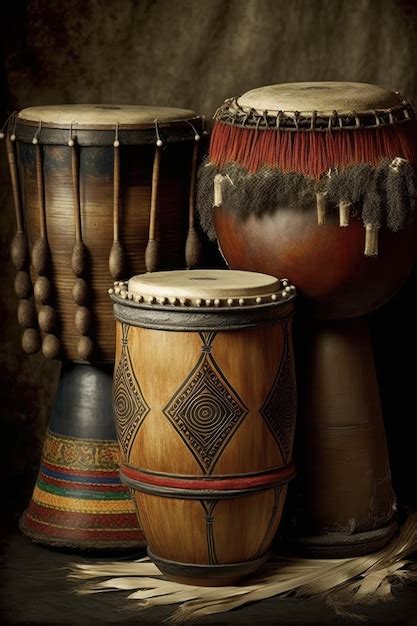 Premium Photo African Percussion Instruments Created With Generative