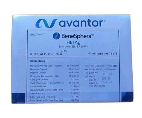 Benesphera Hbsag Microwell Elisa Kit At ₹ 1600pack Elisa Kits In