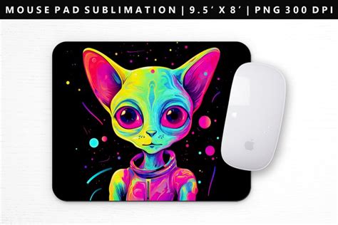 Alien Mouse Pad Design Mouse Pad Sublimation Png 3523255