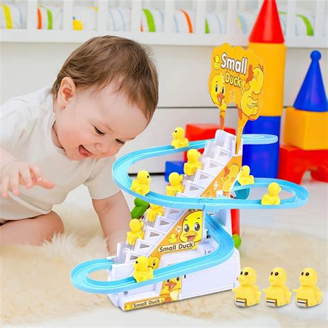Jual Mainan Track Tangga Duck Small Seluncuran Tangga Bebek Nyala