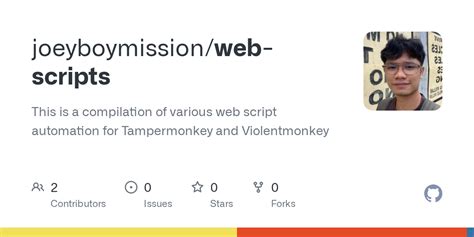 GitHub Joeyboymission Web Scripts This Is A Compilation Of Various Web Script Automation For