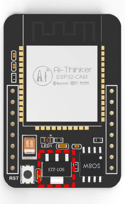 AMS1117 3 3 The Linear Voltage Regulator On The ESP32 CAM Dr Mountain