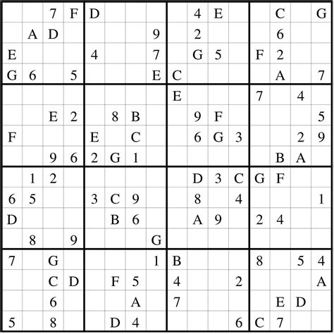 Letter Sudoku Puzzles