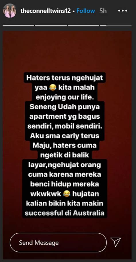 Tanggapi Haters Connell Twins Hujatan Kalian Bikin Kita Makin Sukses