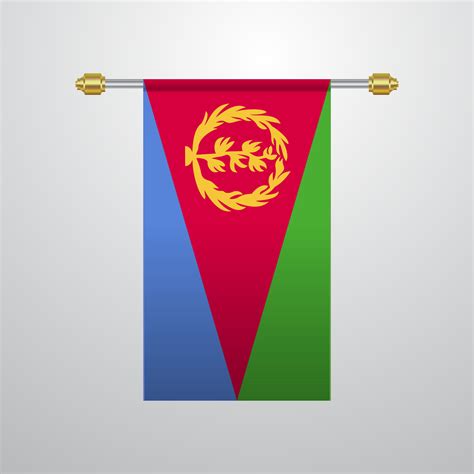 Eritrea Hanging Flag 14075284 Vector Art At Vecteezy