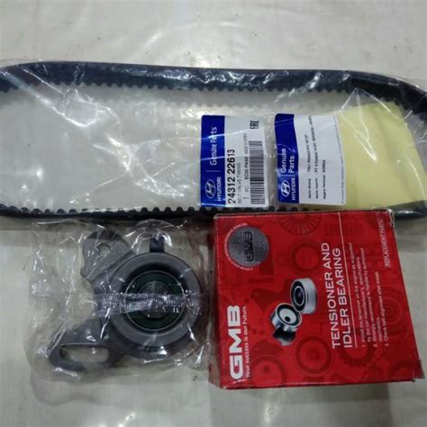 Jual JUAL Timing Belt Set Verna Avega Asli Hyundai Tensioner Asli GMB 2