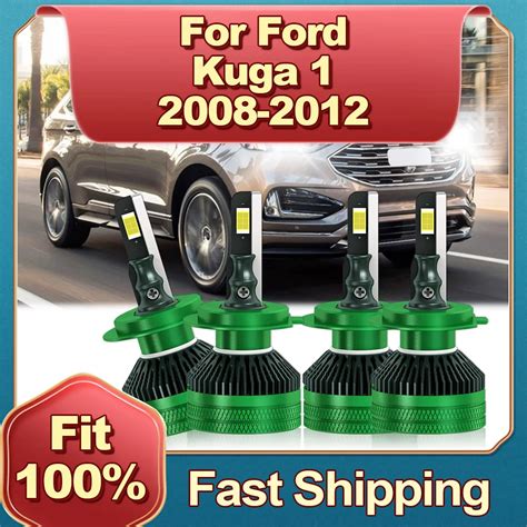 2 4Pcs H7 LED Car Headlights Auto Lights Lamp 80000LM 12V 6000K With