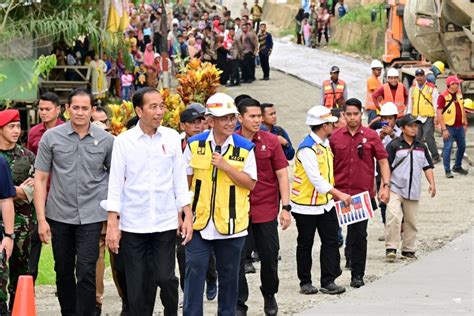 Tinjau Jalan Inpres Di IKN Jokowi Targetkan Selesai Dibangun Akhir 2023
