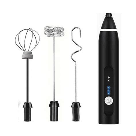 Milk Frother Handheld Immersion Blender Cordlesss Foam Maker Usb