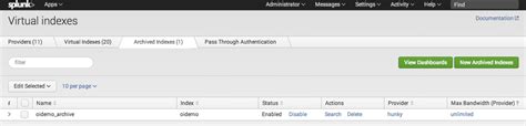 Archive Splunk Indexes With The User Interface Splunk Documentation