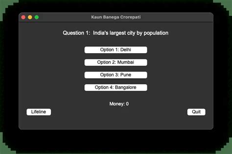 Kbc Game Using Python With Source Code Codewithcurious