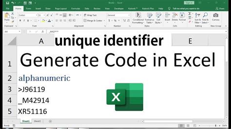 How To Auto Generate Unique Id In Excel Data Science Workbench