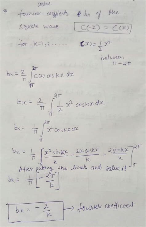 [solved] Determine The Fourier Coefficients For A Square Wave Given By Course Hero
