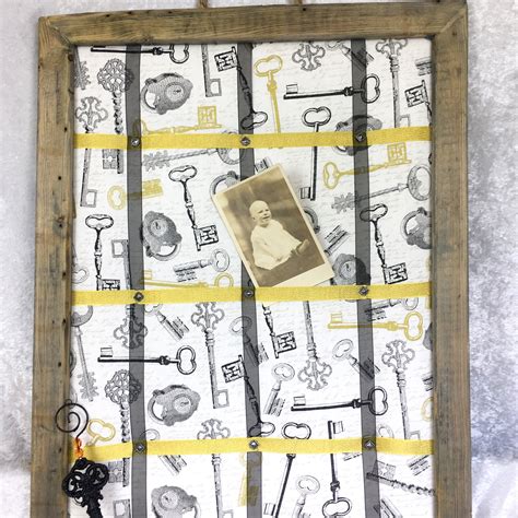 Black Gold Brown Old Fashioned Framed Lock And Keysteampunkrustic