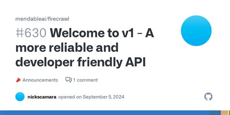 Welcome To V A More Reliable And Developer Friendly API Mendableai Firecrawl Discussion