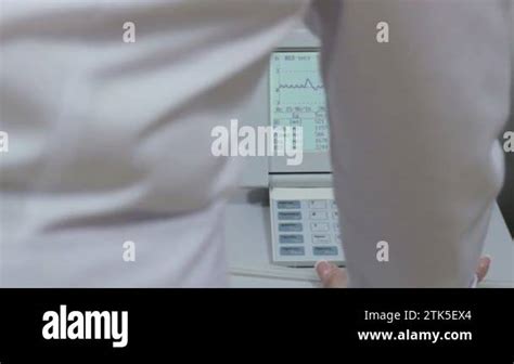 The Graph In The Spirometer Device Doctor Is Testing Lung Capacity