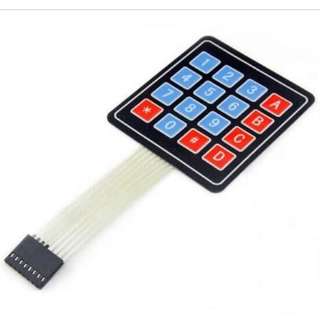 jual 16 key 4x4 membrane switch keypad matrix array 4x4 matrix keyboard