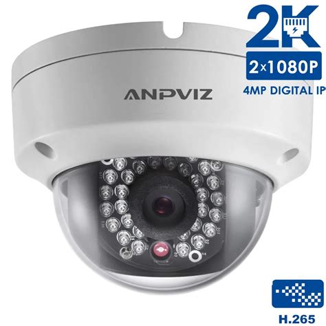 Aliexpress Buy Anpviz MP Dome IP Camera PoE Outdoor Indoor Waterproof Infrared Night