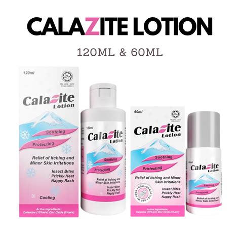 Calazite Lotion Calamine Zinc Oxide 120ml60ml Shopee Malaysia