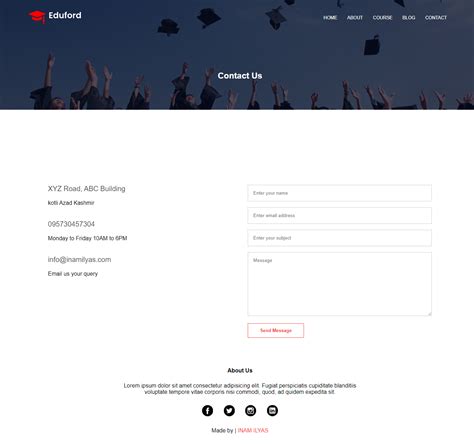 Github Inaamilyaseducation Website This Is An Education Responsive