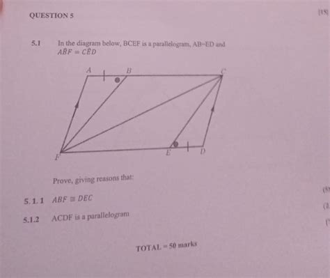 Solved QUESTION In The Diagram Below BCEF Is A Chegg