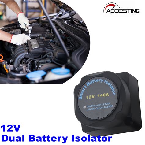 Split Charge Relay Kit 12v 140amp With Smart Battery Isolator And 10mm