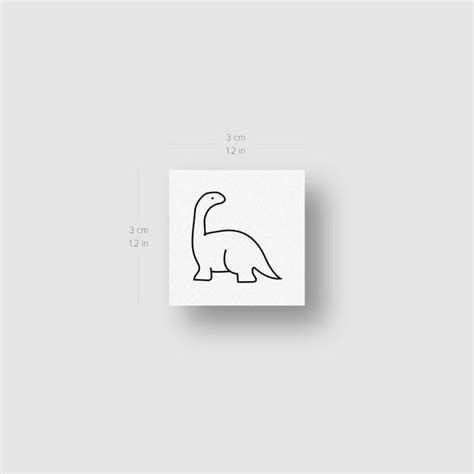 Dinosaurs Temporary Tattoos Set Of 3x3 Tatteco