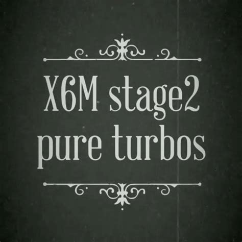 Got His Ps2 Turbos For His X6m … Pureturbos