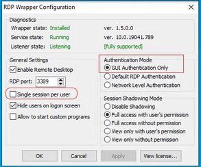 Rdp RPWrap V Is Not Working After Many Installation Attemps Server Fault