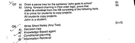 bput mca artificial intelligence and expert system question third year