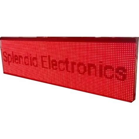 Wall Mounted P Red Color Scrolling LED Display At Sq Ft In Nagpur