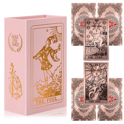 Buy Tarot Cards，gold Tarot Cards With Guide Book Waterproof And