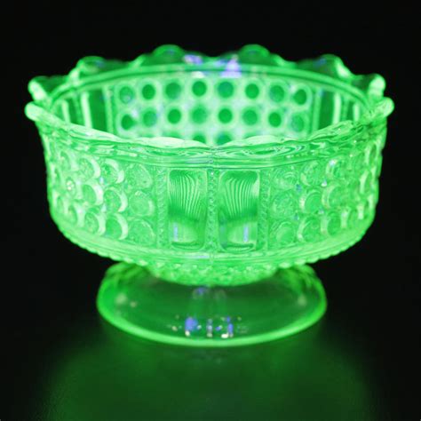 Richards And Hartley Eapg Vaseline Glass Sherbert Bowls Ebth