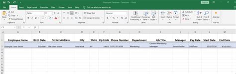 How To Create An Employee Database In Excel Free Template