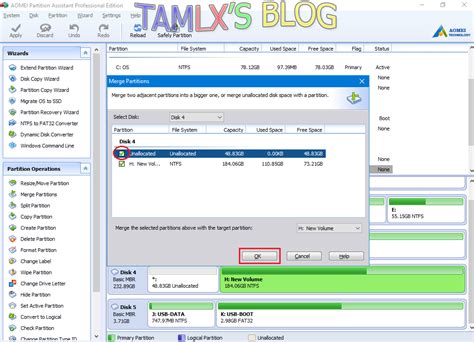 Merge Partitions With AOMEI Partition Assistant IT System