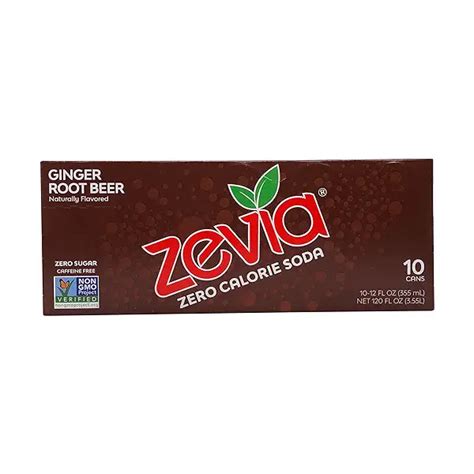 Ginger Root Beer Zero Calorie Soda 10 Pk 120 Fl Oz At Whole Foods Market