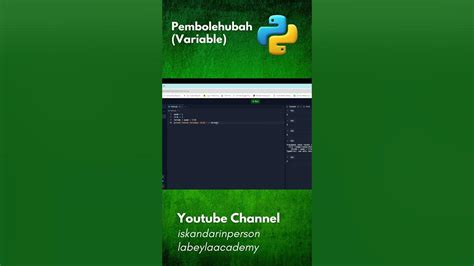 Mudahnya Python Programming Pembolehubah Atau Variable 3 Pythonforbeginners Python Youtube