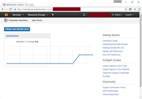 Updating Cognito User Pools Or Federated Identities Is Not Working