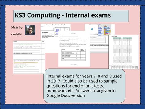 Computing Exams Year 7 To 9 Teaching Resources