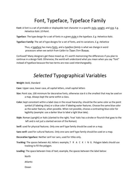 typefaces handout pdf typefaces serif