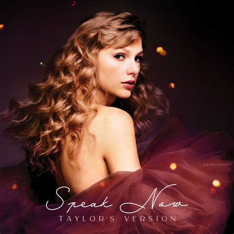 Speak Now Taylors Version Album Cover Red By Justintheswift On Deviantart